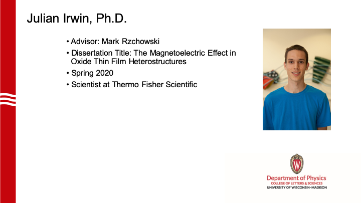 Department of Physics – UW–Madison