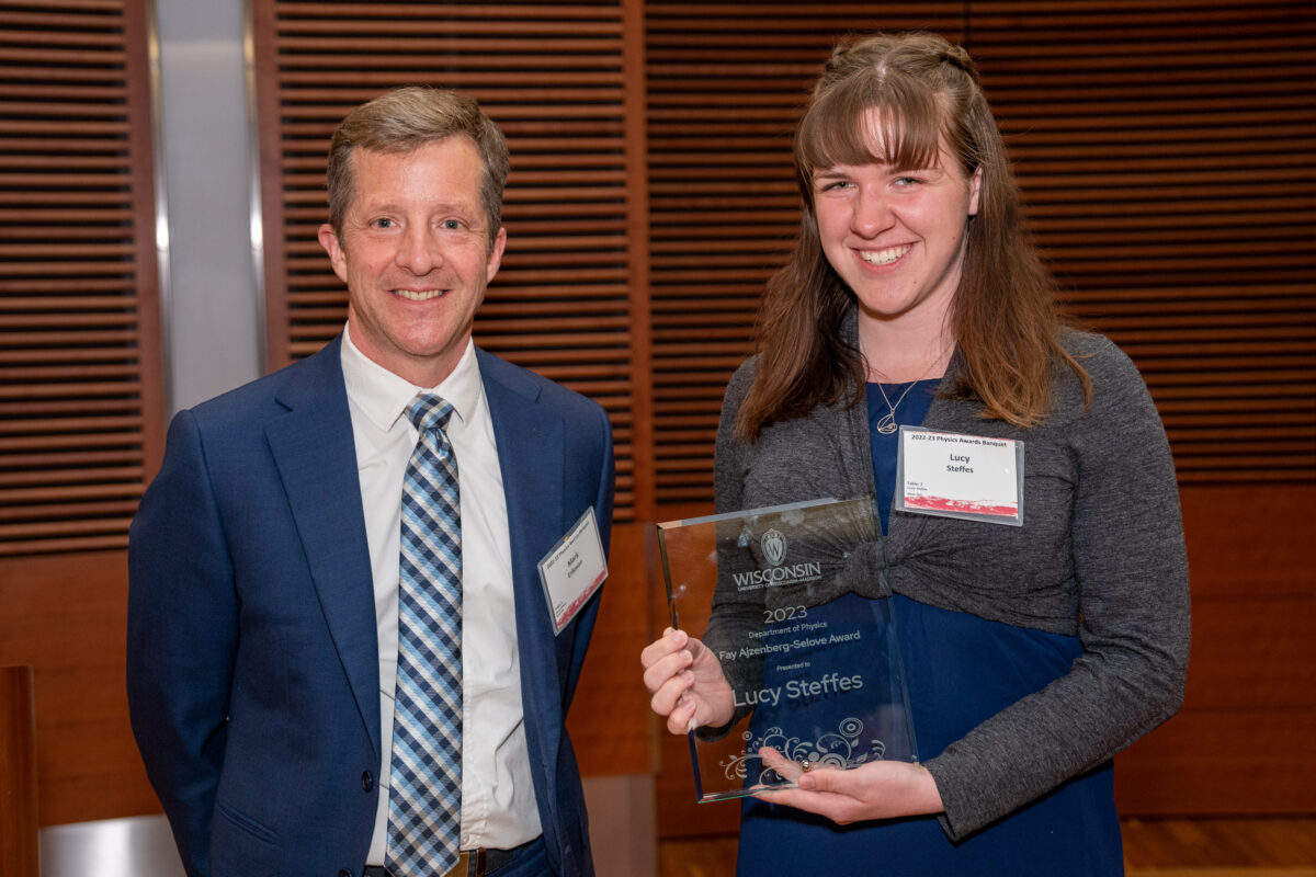2022-23 Scholarship and Awards – Department of Physics – UW–Madison