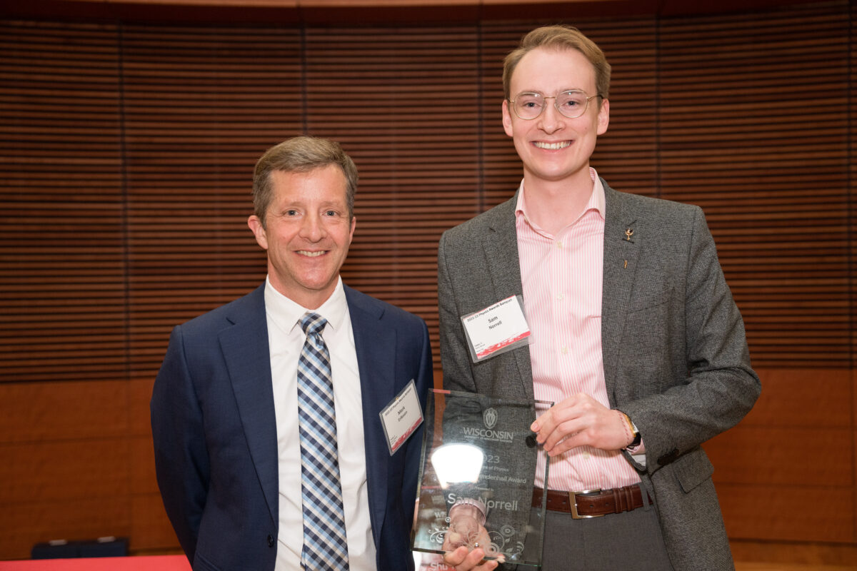 2022-23 Scholarship and Awards – Department of Physics – UW–Madison