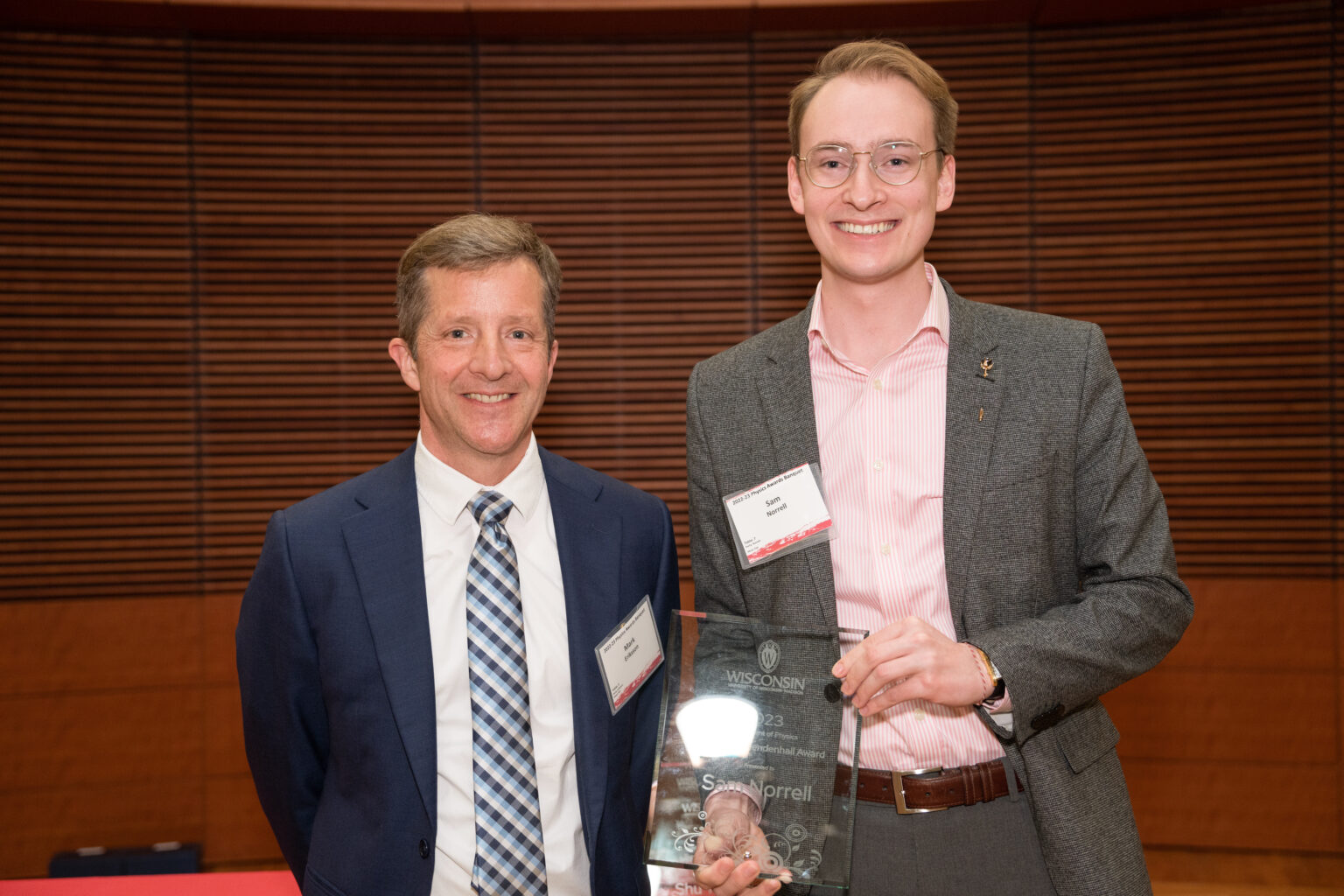 2022-23 Scholarship and Awards – Department of Physics – UW–Madison