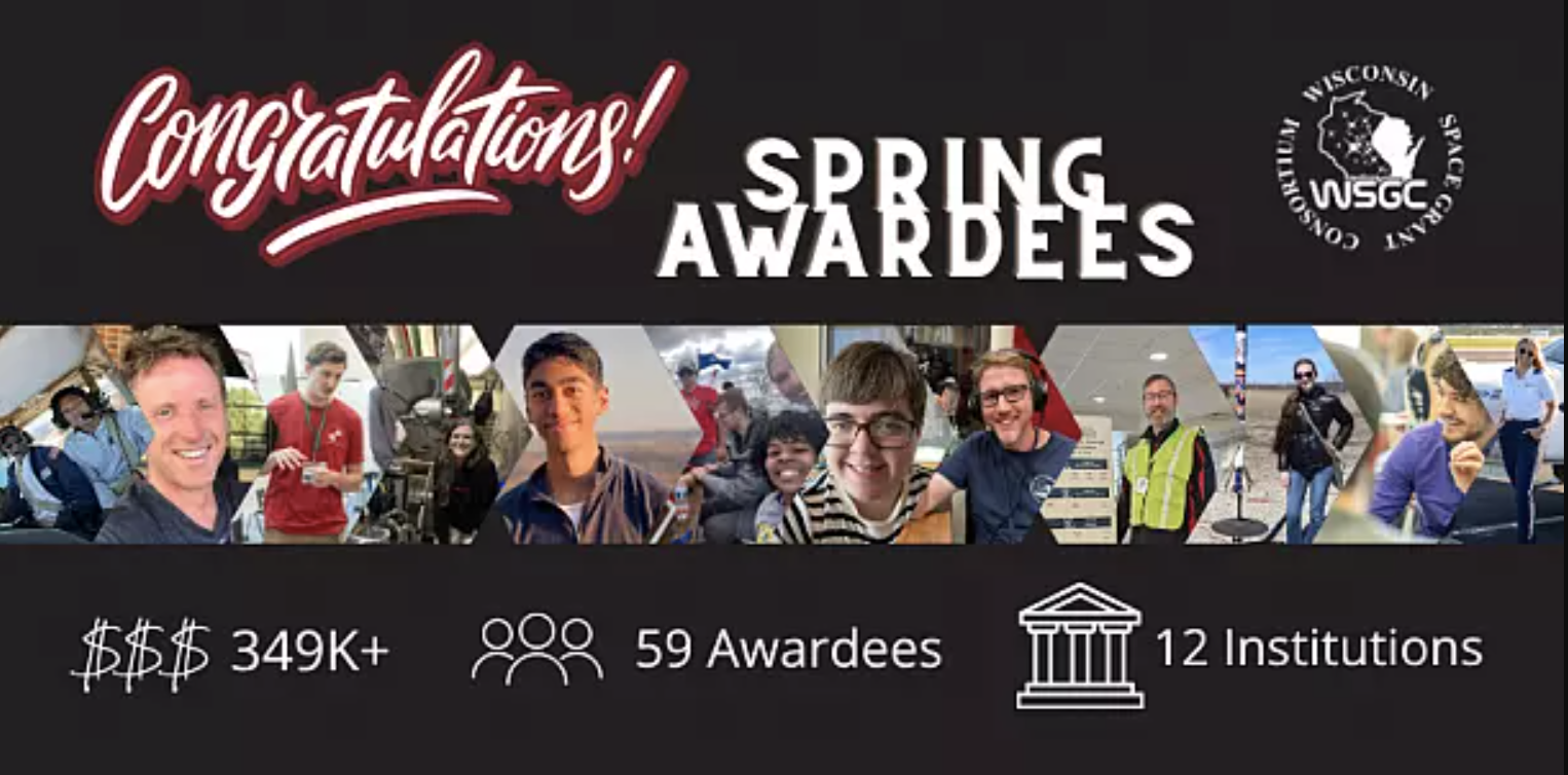 Congrats, Wisconsin Space Grant Consortium award winners! – Department ...
